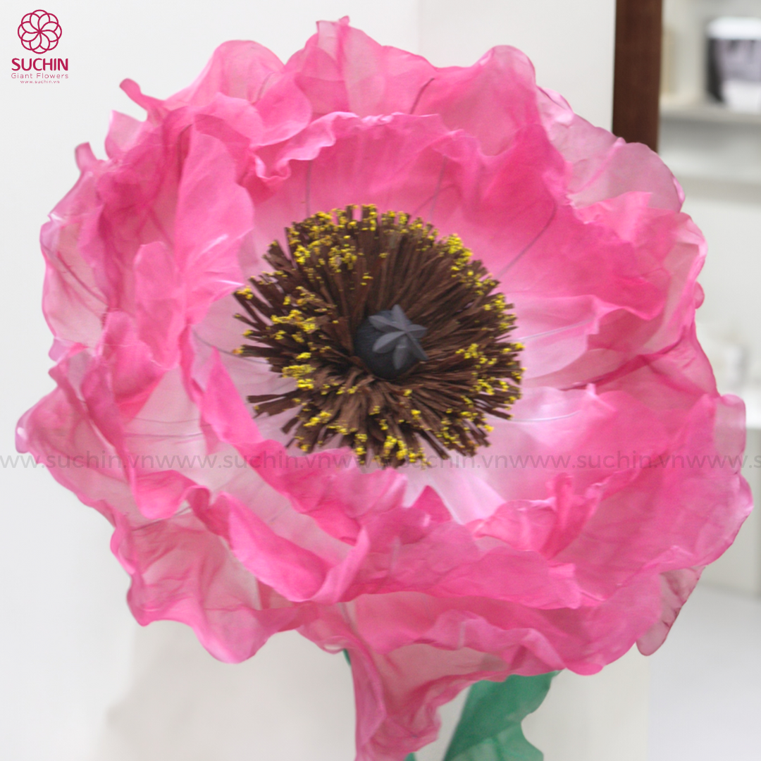 TẠO ẤN TƯỢNG VỚI HOA POPPY KHỔNG LỒ - Hoa Giấy Suchin - Hoa Giấy Sự ...