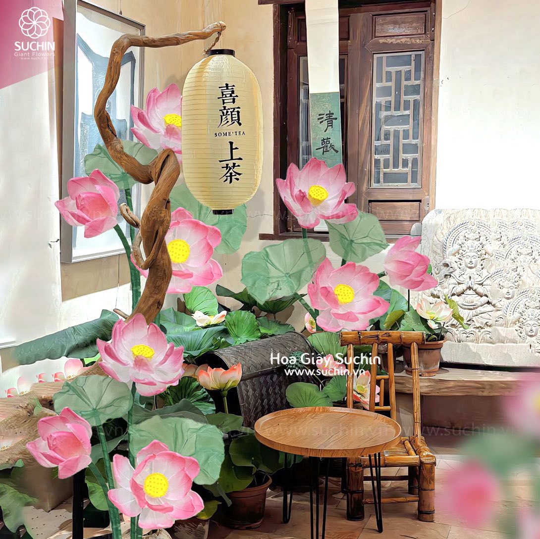 Hoa sen trong trang trí - Biểu tượng nghệ thuật và truyền thống